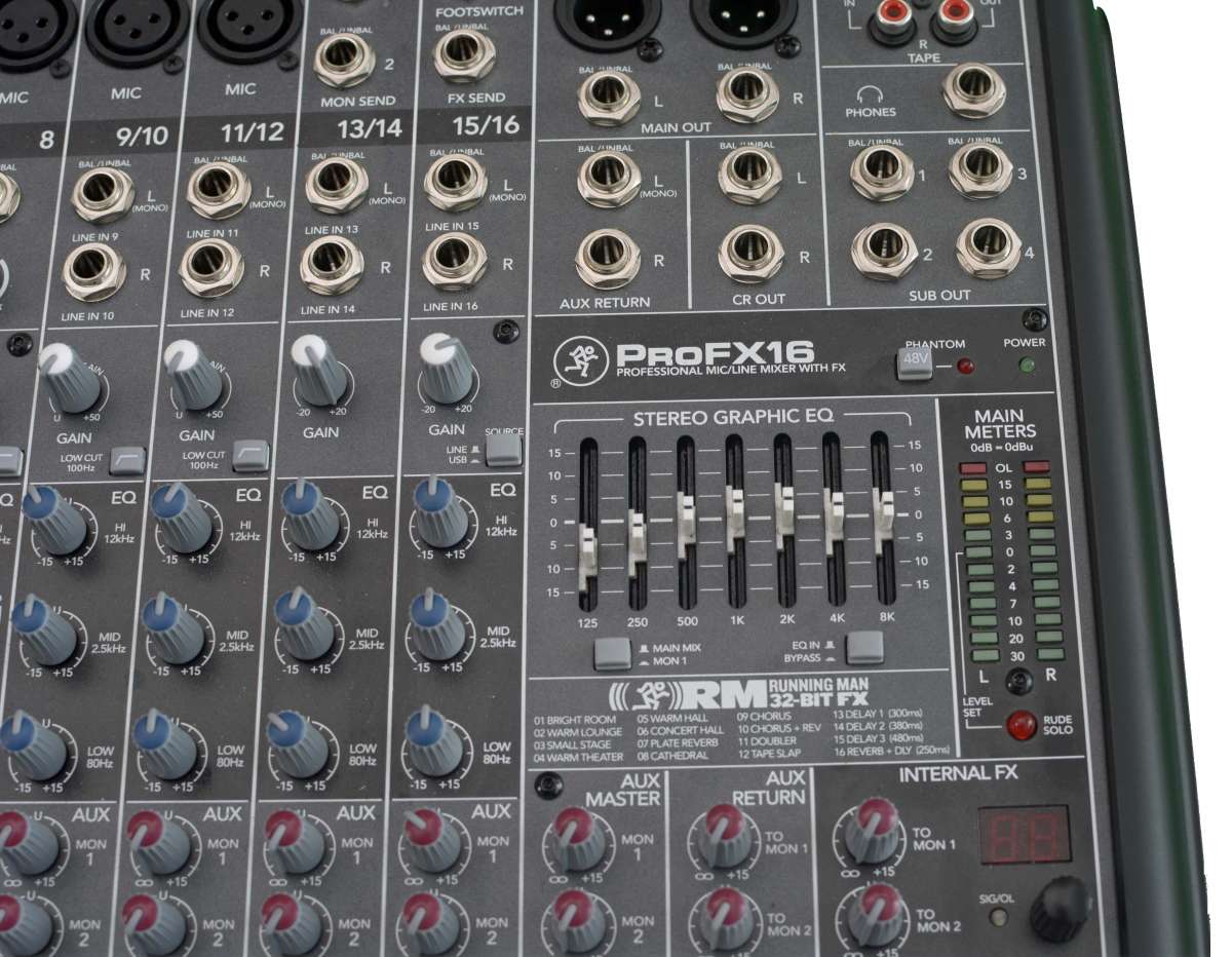 Mackie Pro fx16 Mischpult | Mischpulte | Ton | Vermietung | Disco ...